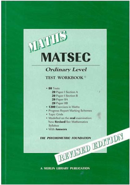 Matsec - Maths Ordinary level - test workbook