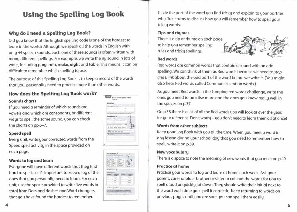 Read Write Inc. Spelling: Log Book 2A and 2B - BDL Books