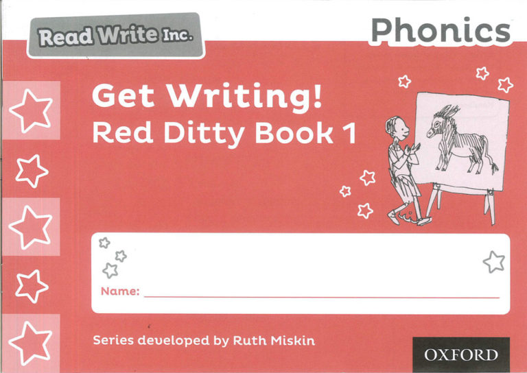Read Write Inc. Phonics: Get Writing! Red Ditty Workbooks 1 - 5 - BDL Books