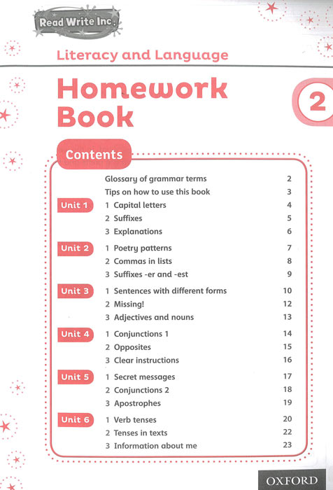 Read Write Inc.: Literacy & Language: Year 2 Homework Book - BDL Books