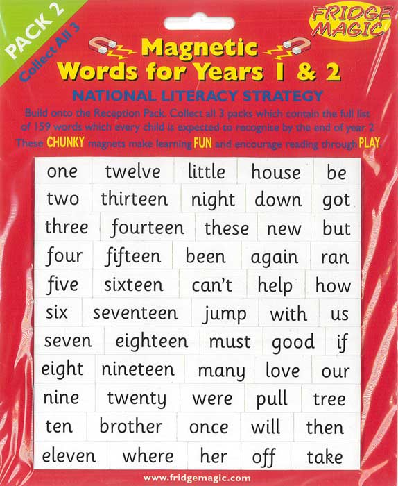 Magnetic Words for Years 1 & 2 - Pack 2 - BDL Books