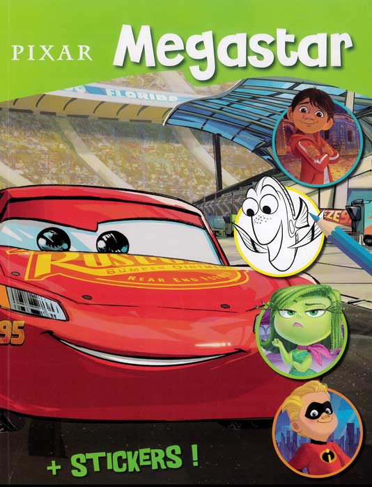 Megastar Pixar Sticker Colouring Book - BDL Books