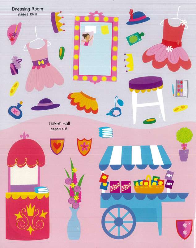 Ballerina Doll's House Sticker Book - BDL Books