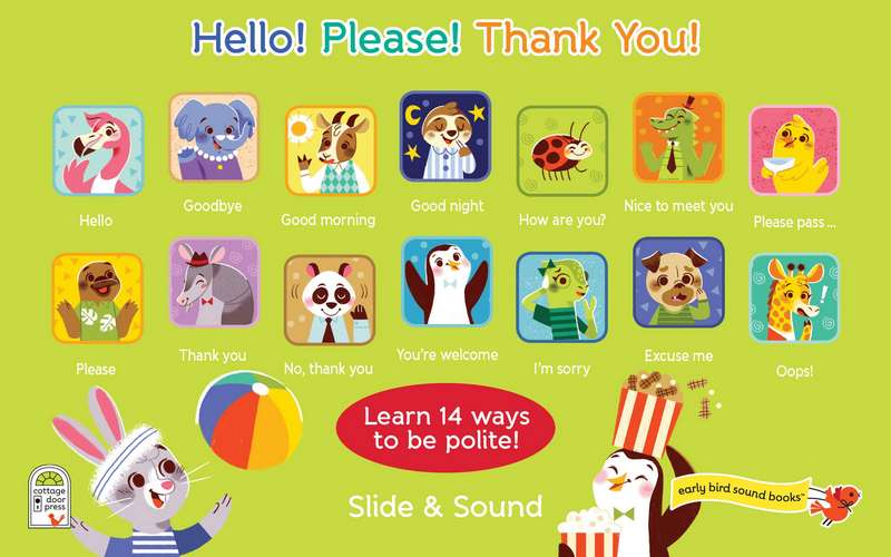 Hello! Please! Thank You! Slide and Sound Book - BDL Books