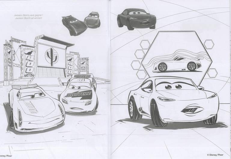 Cars 3 Color & Stickers - BDL Books