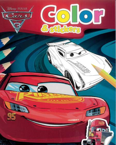 Cars 3 Color & Stickers - BDL Books
