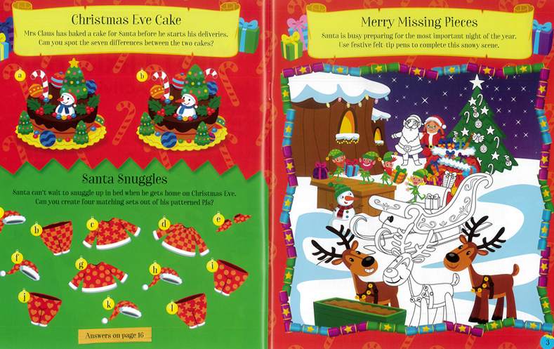 Santa's First Christmas Sticker Activity Book - BDL Books