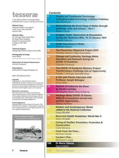 Tesserae - Issue 12 - Autumn 2022 - BDL Books