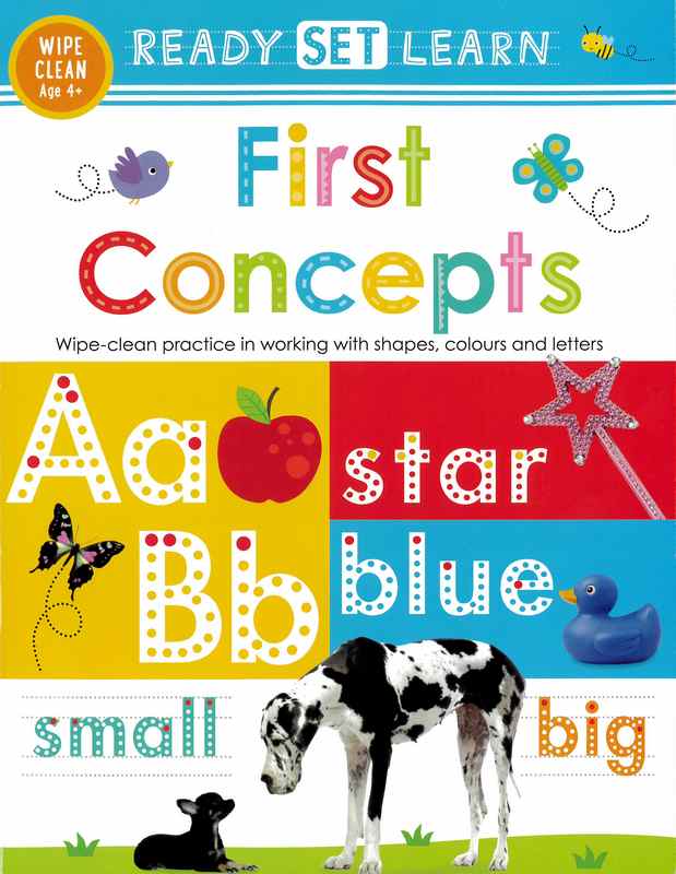 Wipe Clean - First Concepts - BDL Books