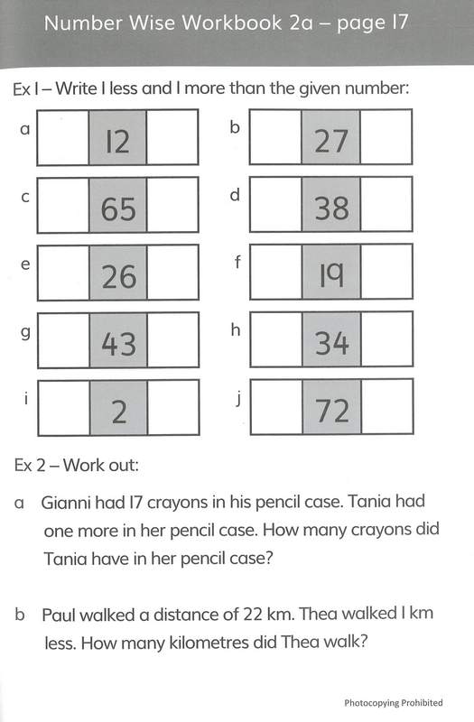 Number Wise Practice Book 2a - BDL Books