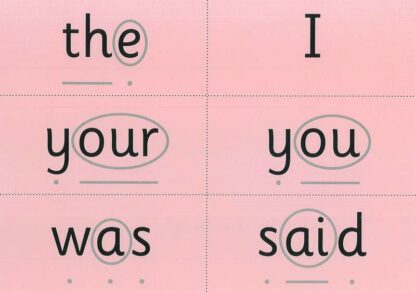 Read Write Inc. Phonics Red Word Cards - BDL Books