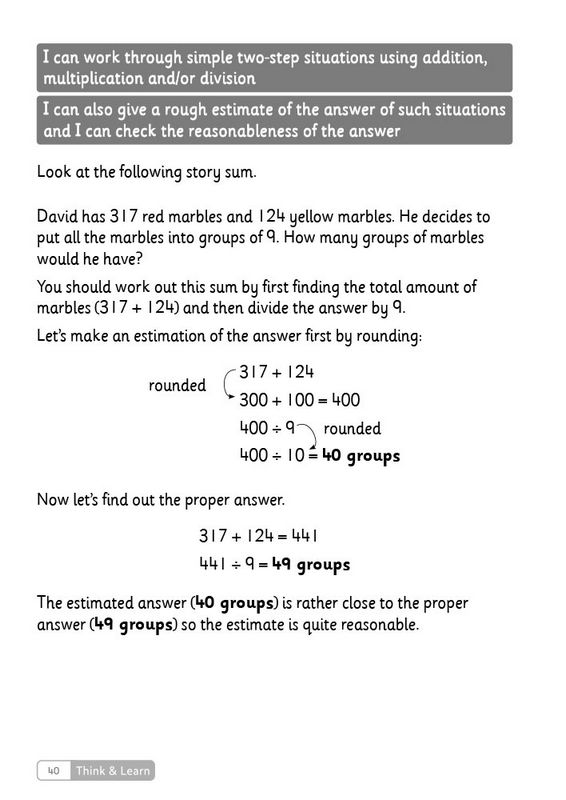 Think & Learn Maths Year 6: Notes - BDL Books