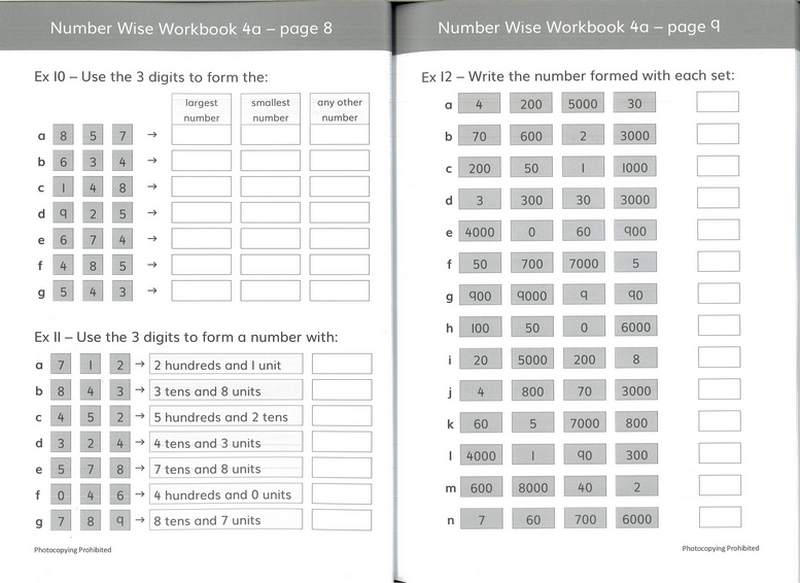 Number Wise Practice book 4a - BDL Books