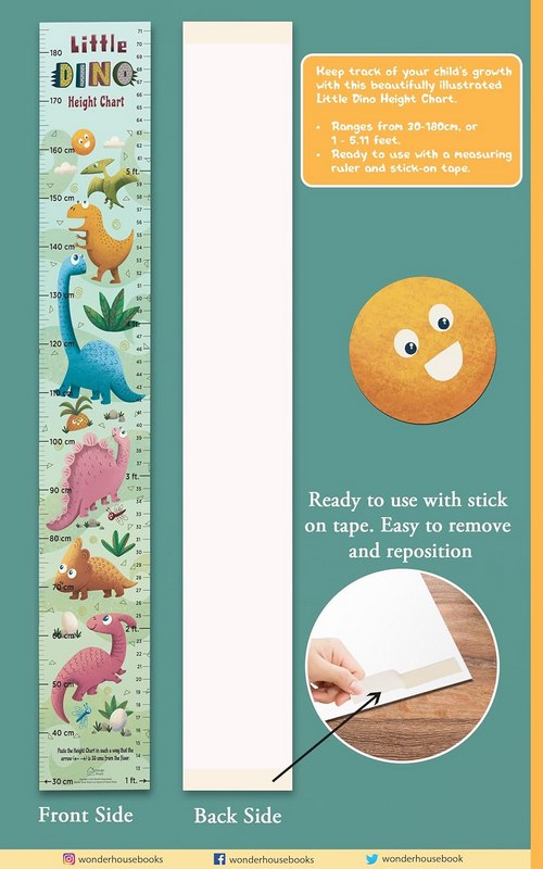 Little Dino Height Chart - BDL Books