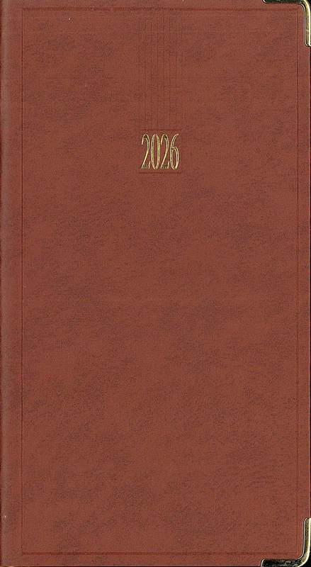 Slim Basic Diary 2026 (Gold Edges) - BDL Books
