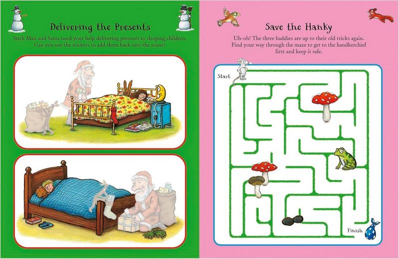 Stick Man and Friends Festive Super Sticker Book - BDL Books