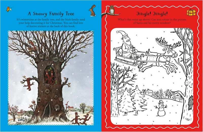 Stick Man and Friends Festive Super Sticker Book - BDL Books